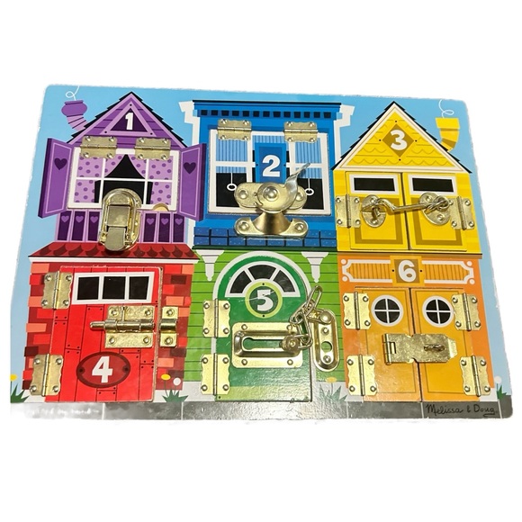 Melissa & Doug | Toys | Melissa Doug Latches Board Kids Children Wooden ...